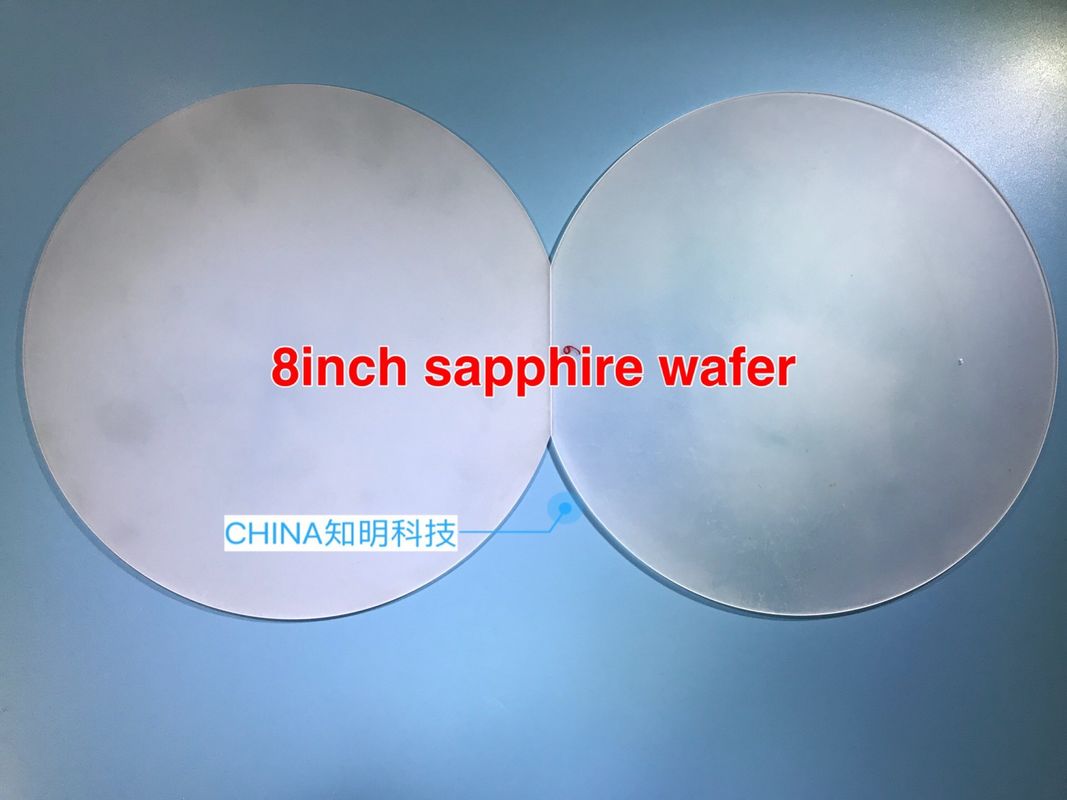 8 بوصة رقاقة الياقوت مع الشق لوحة الناقل أشباه الموصلات Dsp / Ssp السطح