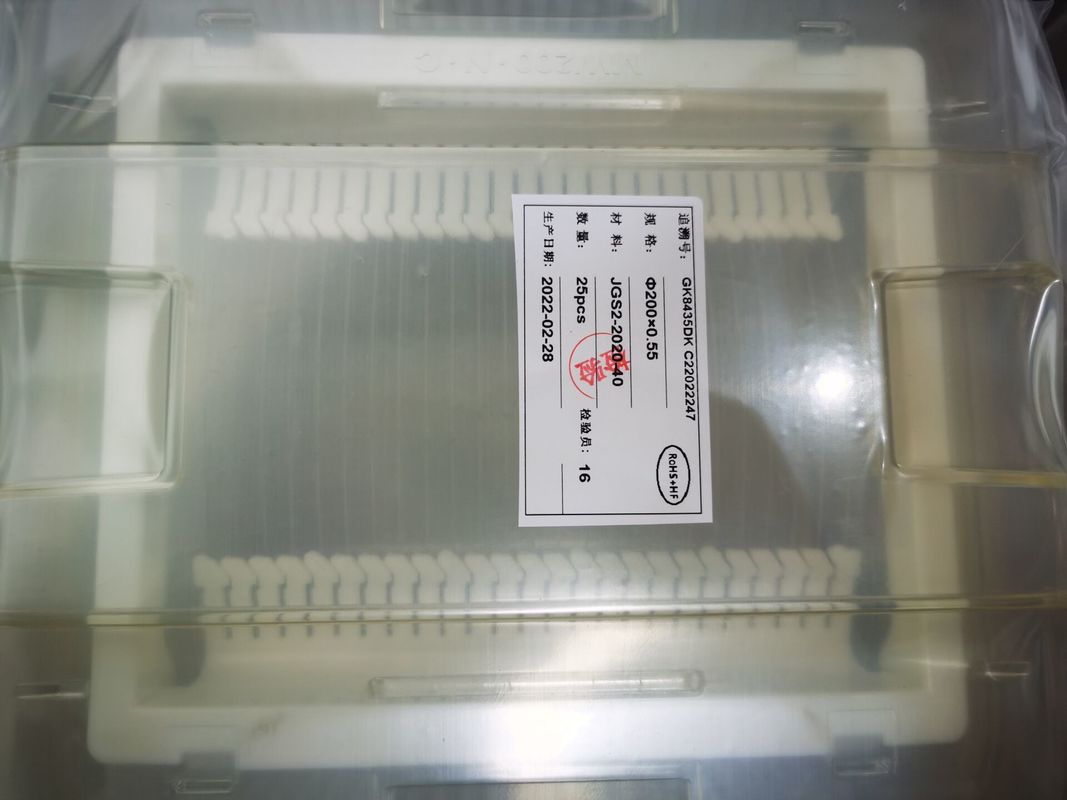 Dia 200mm الاصطناعية الياقوت ويفر BF33 للوحة الناقل لأشباه الموصلات GaAs